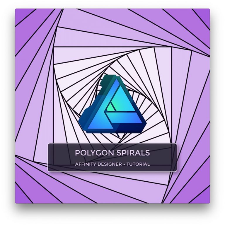 23 Affinity Designer – Polygon spirals – Mensch Mesch