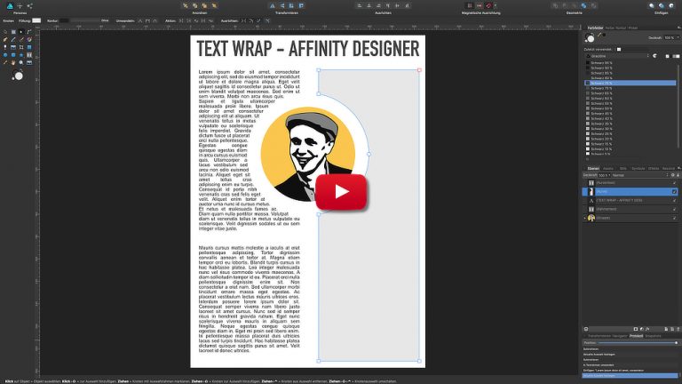 Text wrapping – Affinity Designer in a Minute [ADIAM] – Mensch Mesch